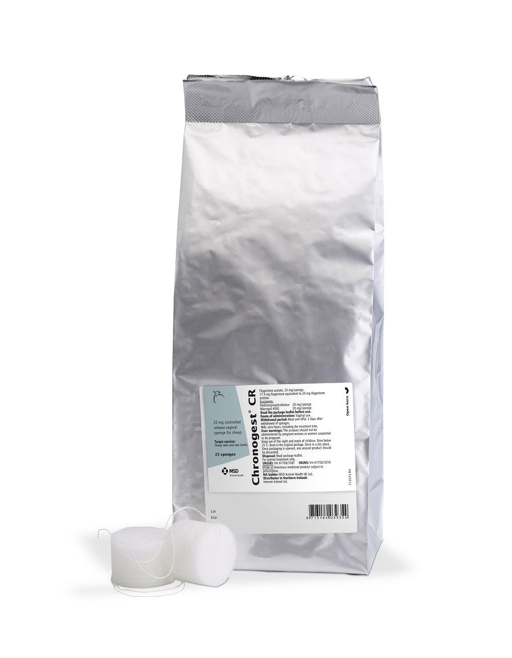 Chronogest® CR 20 mg controlled release vaginal sponge for sheep | MSD ...