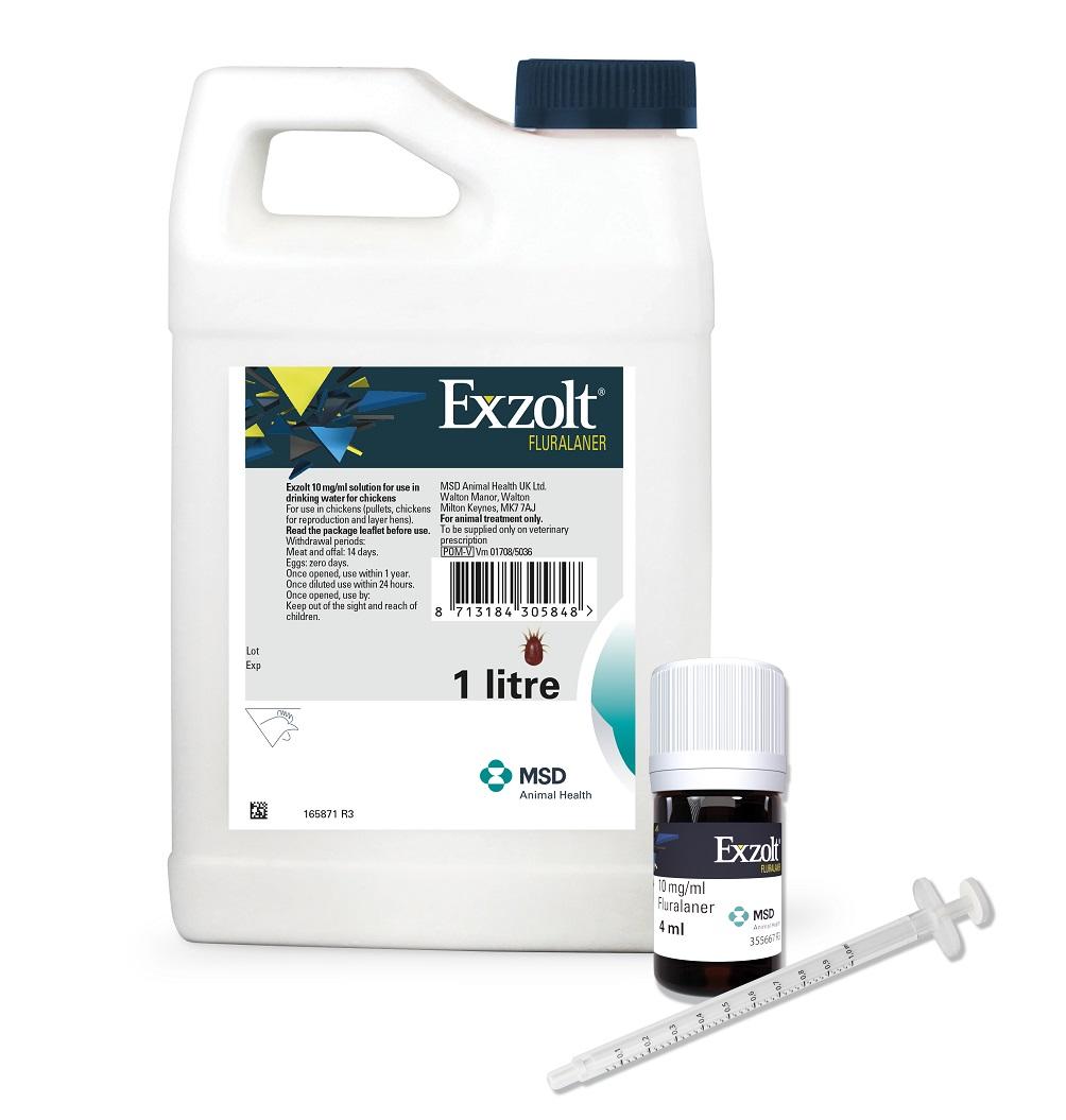Exzolt® 10 mg/ml solution for use in drinking water for chickens | MSD ...