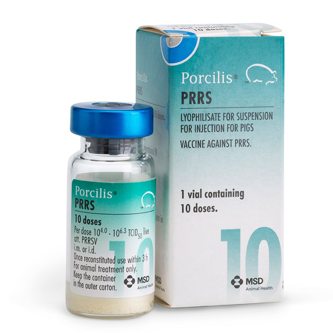 MSD Animal Health Hub: Porcilis® PRRS Lyophilisate and solvent for ...