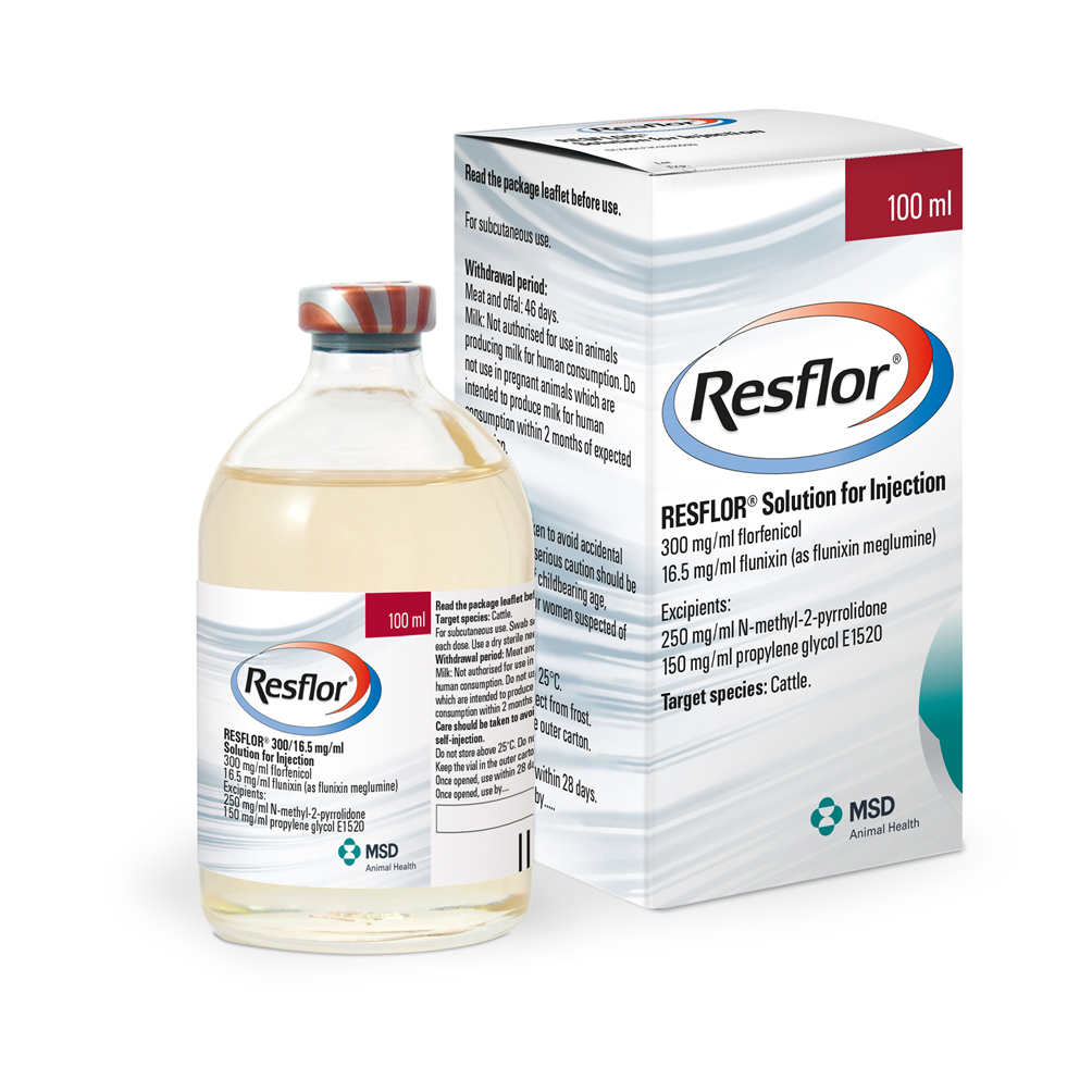 Resflor® 300/16.5 mg/ml Solution for Injection for Cattle | MSD Animal ...
